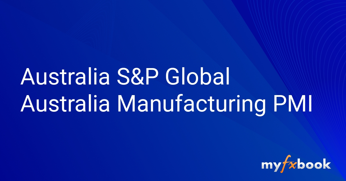 Australia S&P Global Australia Manufacturing PMI